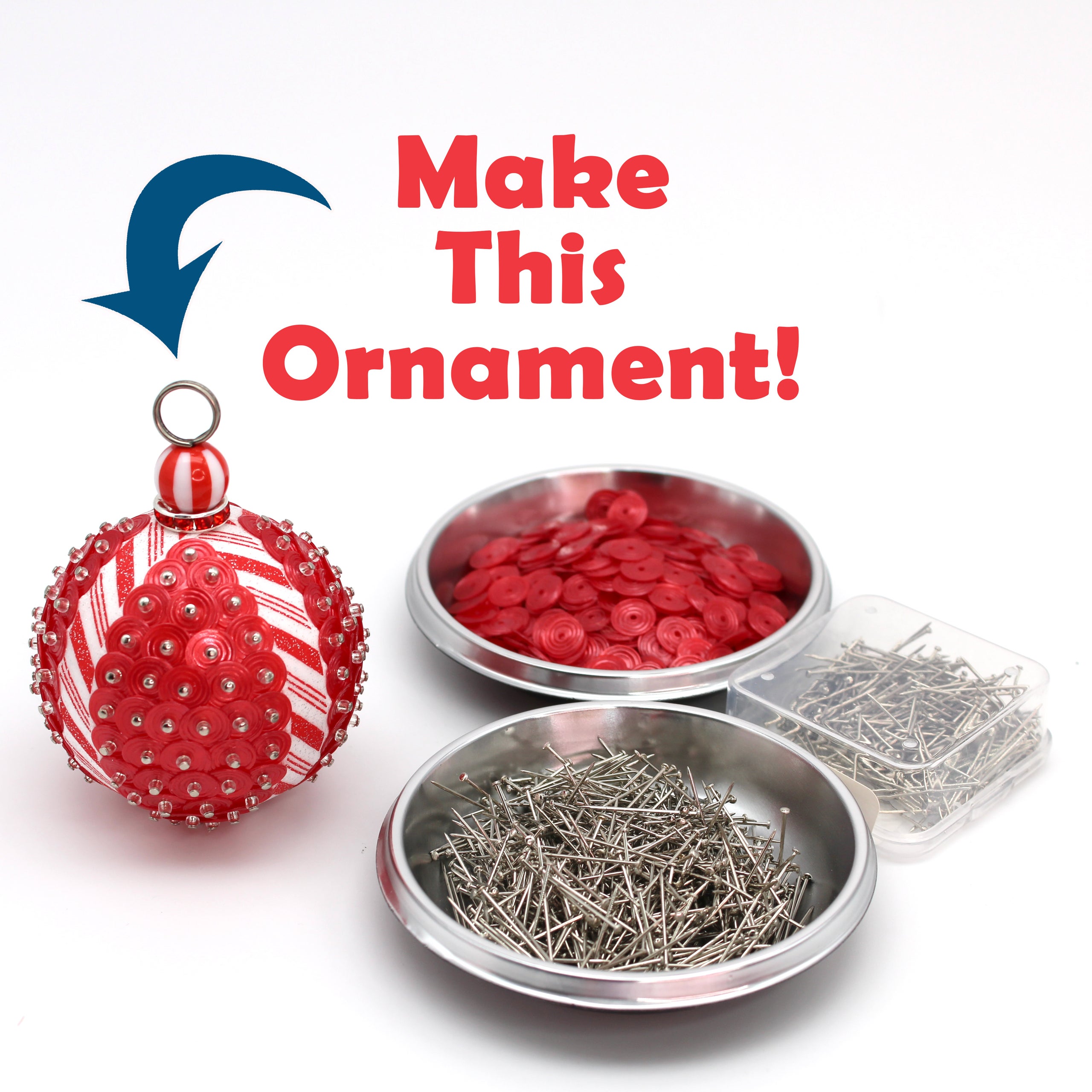 Sequin and Bead Ornament Kits Holidays Lane