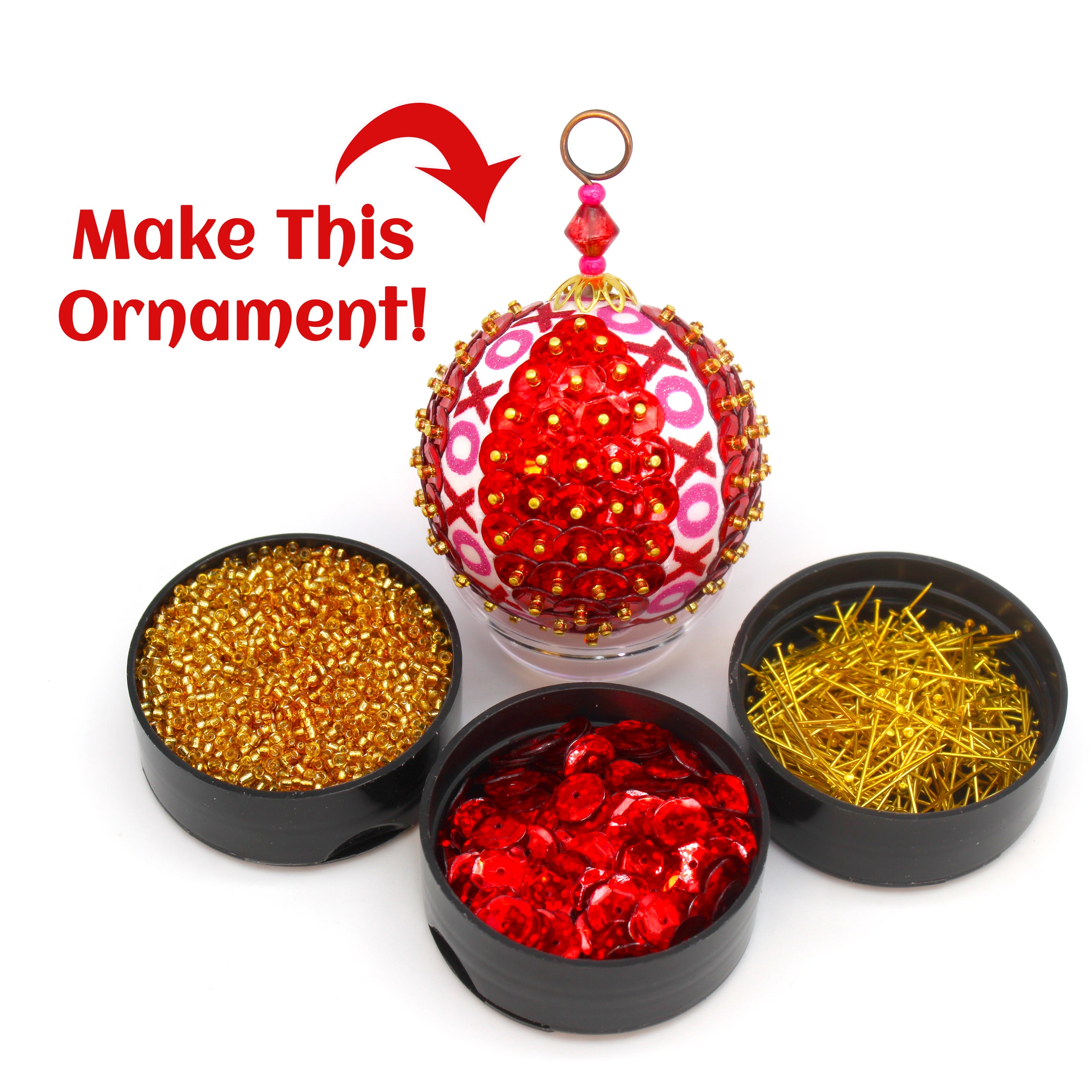 Sequin christmas ornament kits store